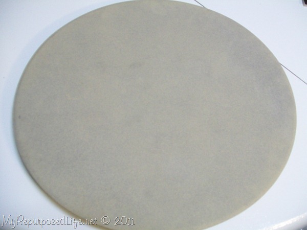 clean stoneware pan Pampered Chef Pizza Stone - My Repurposed Life®